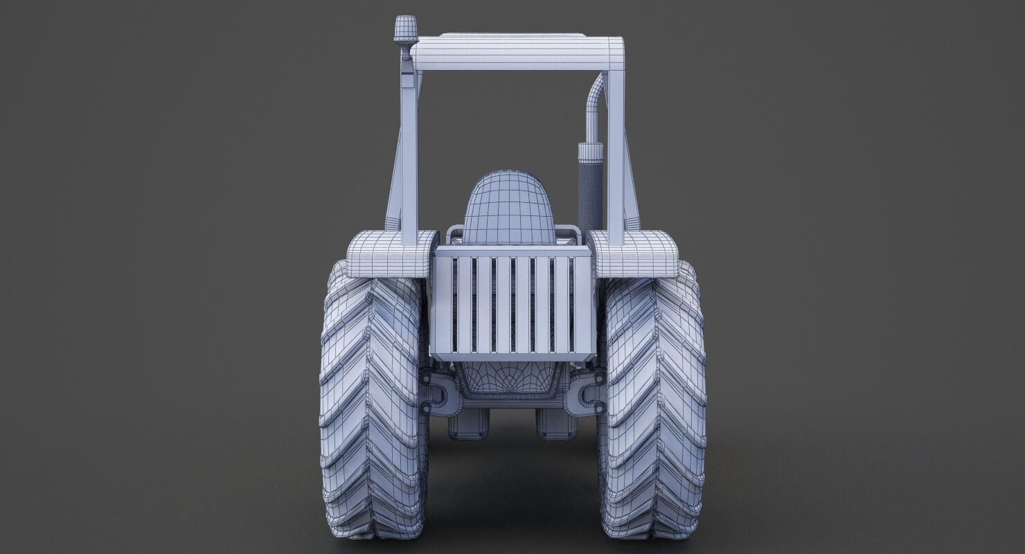 Generic Tractor 01 - 3D Model by sky3dstudios69