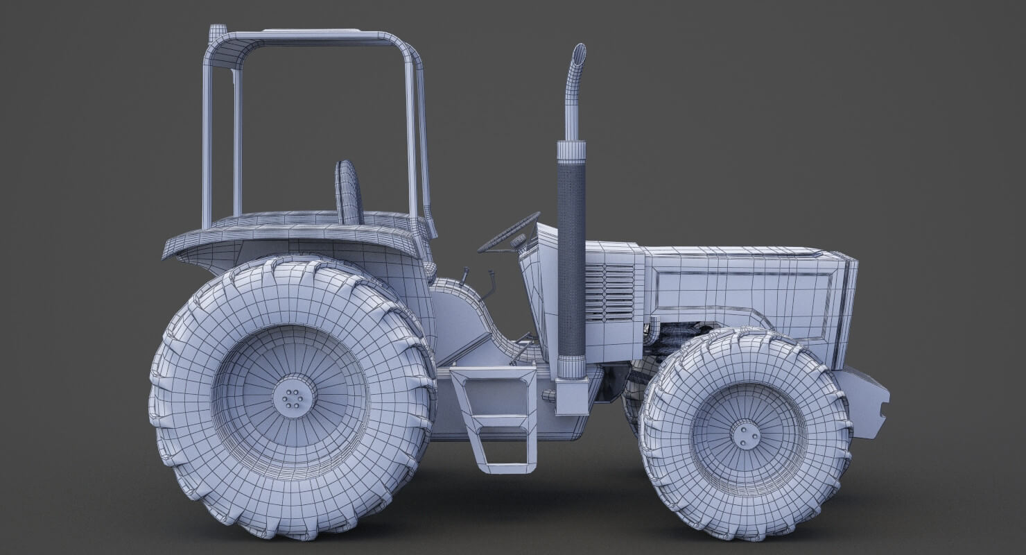 Generic Tractor 01 - 3D Model by sky3dstudios69