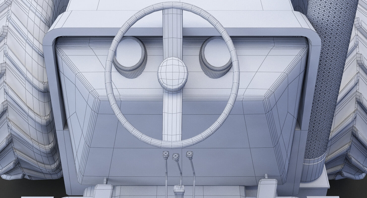 Generic Tractor 01 - 3D Model by sky3dstudios69