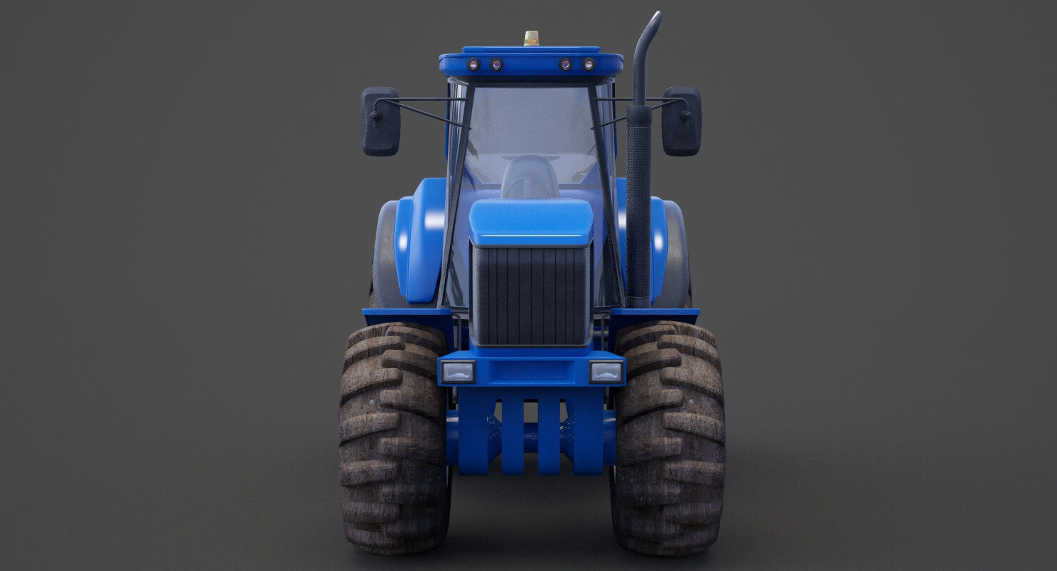 Generic Tractor 02 - 3D Model by sky3dstudios69