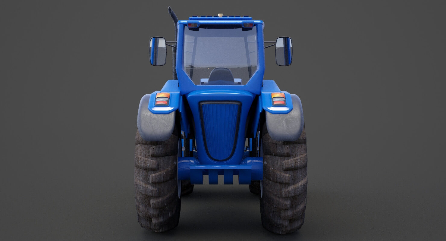 Generic Tractor 02 - 3D Model by sky3dstudios69