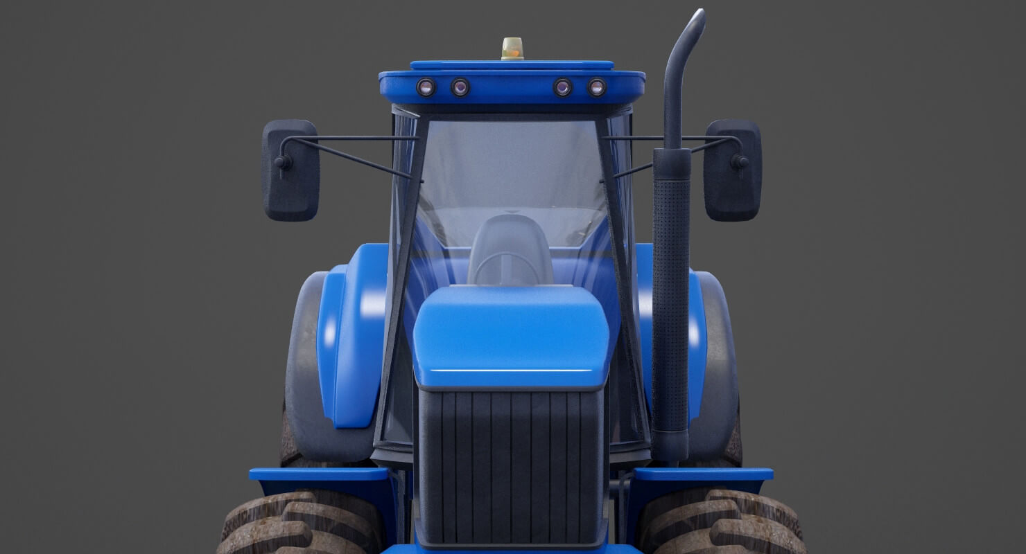 Generic Tractor 02 - 3D Model by sky3dstudios69
