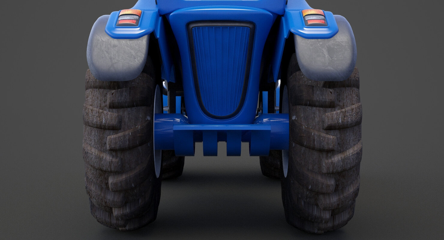 Generic Tractor 02 - 3D Model by sky3dstudios69