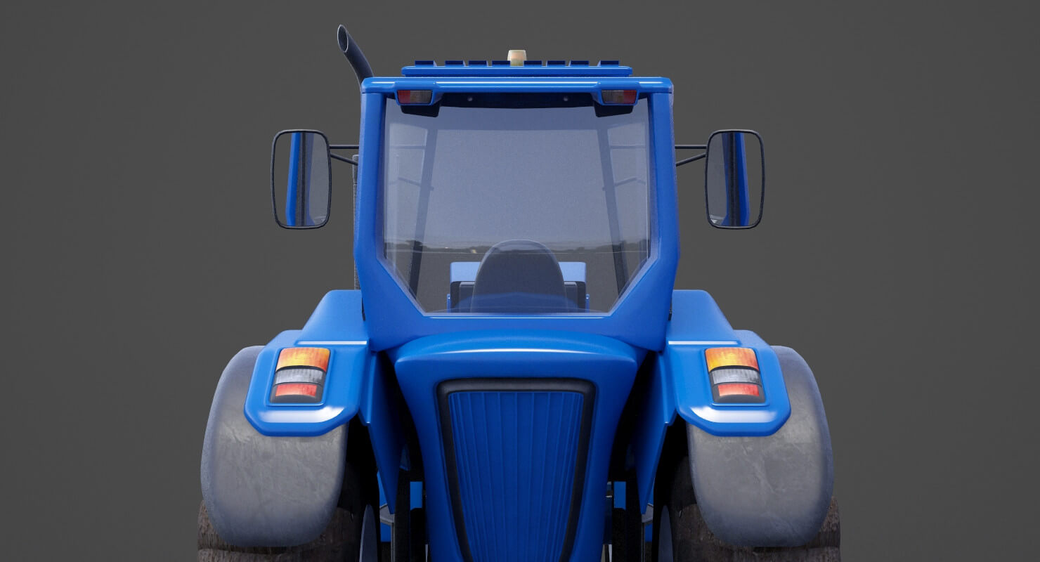 Generic Tractor 02 - 3D Model by sky3dstudios69