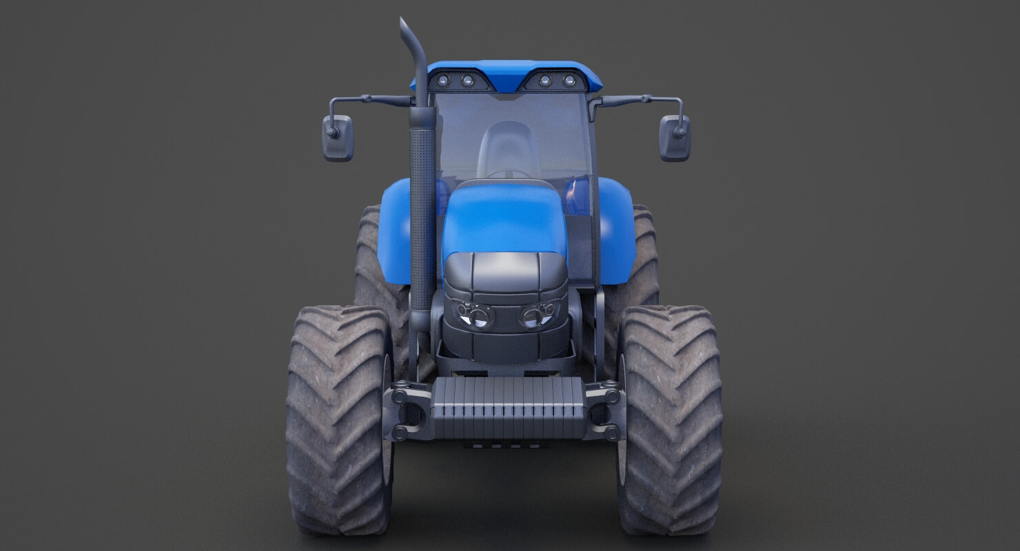 Generic Tractor 03 - 3D Model by sky3dstudios69
