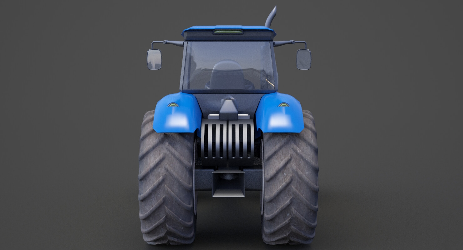 Generic Tractor 03 - 3D Model by sky3dstudios69