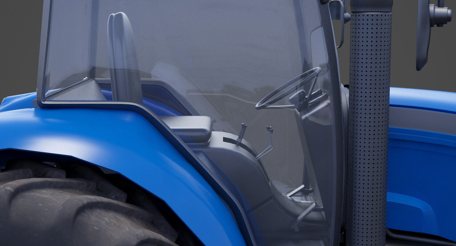 Generic Tractor 03 - 3D Model by sky3dstudios69