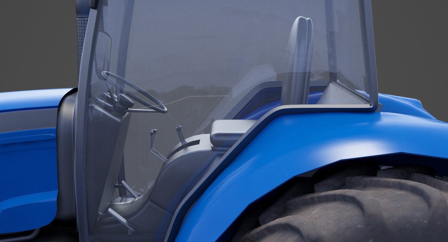 Generic Tractor 03 - 3D Model by sky3dstudios69