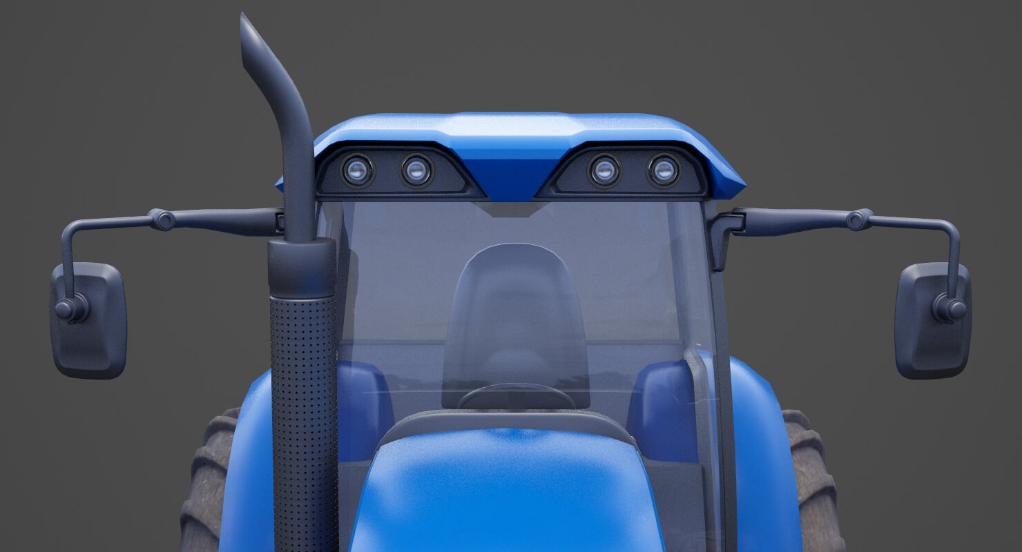 Generic Tractor 03 - 3D Model by sky3dstudios69