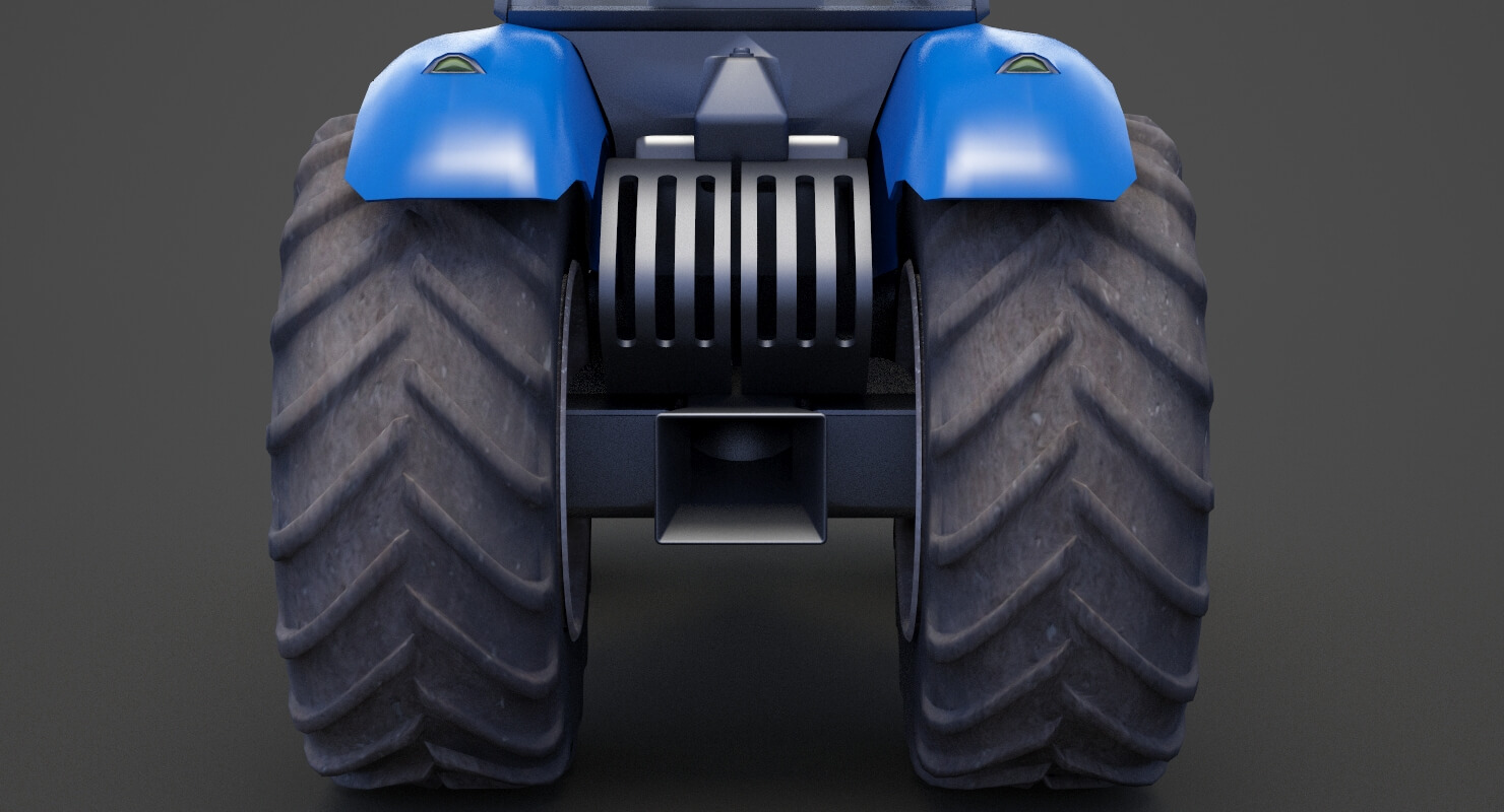 Generic Tractor 03 - 3D Model by sky3dstudios69