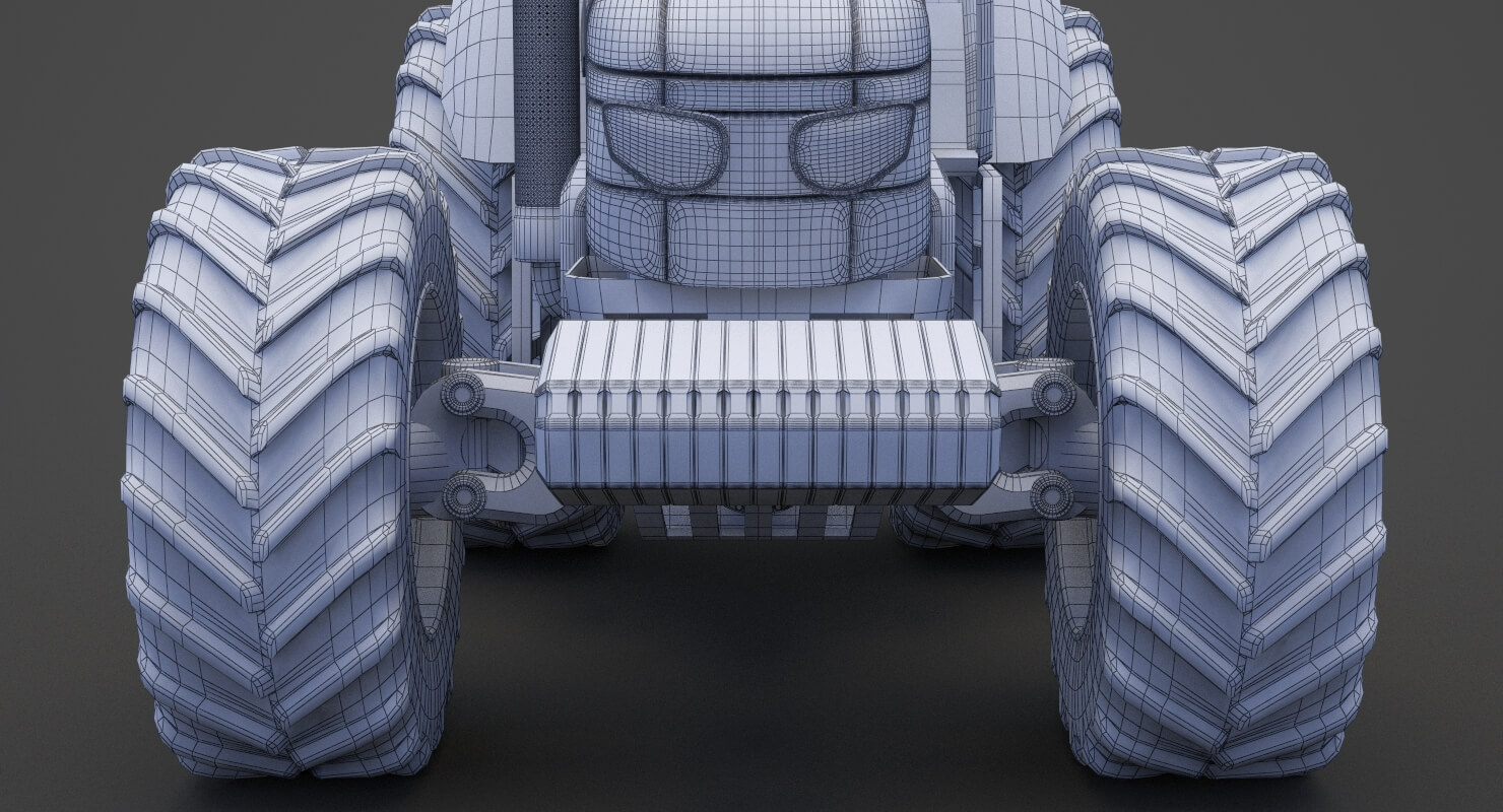 Generic Tractor 03 - 3D Model by sky3dstudios69