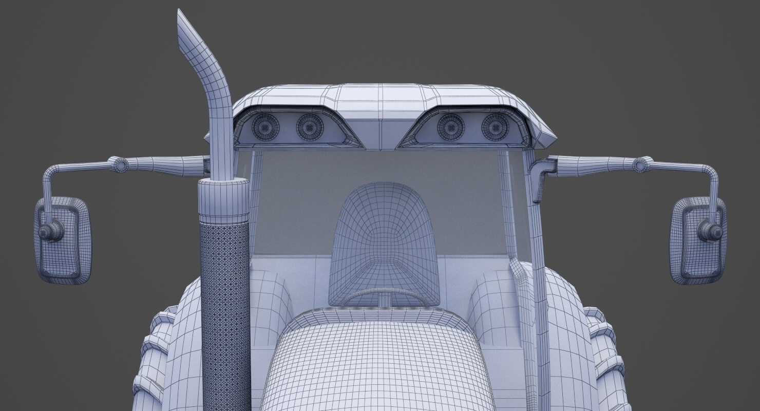 Generic Tractor 03 - 3D Model by sky3dstudios69