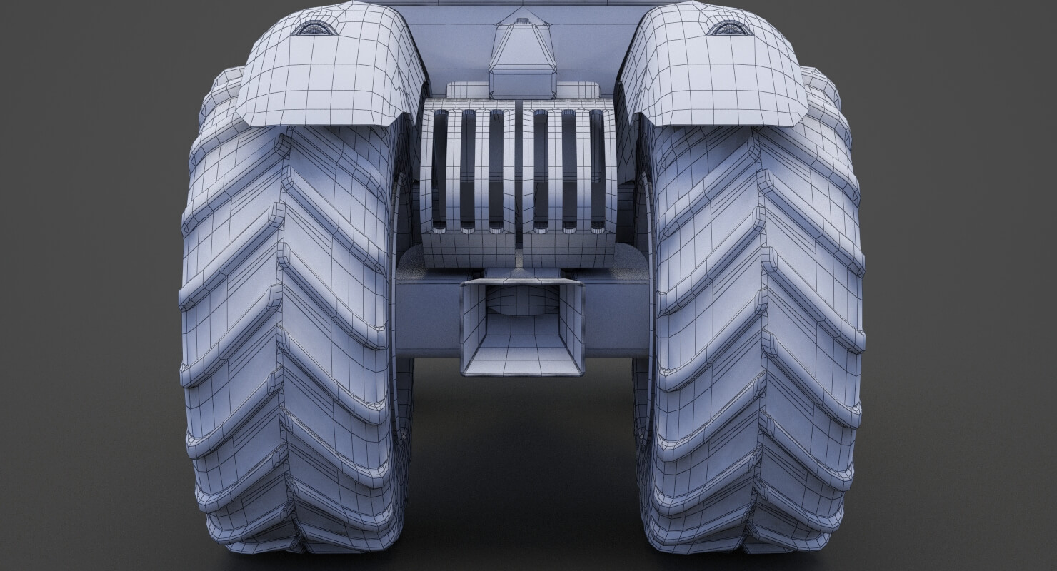 Generic Tractor 03 - 3D Model by sky3dstudios69