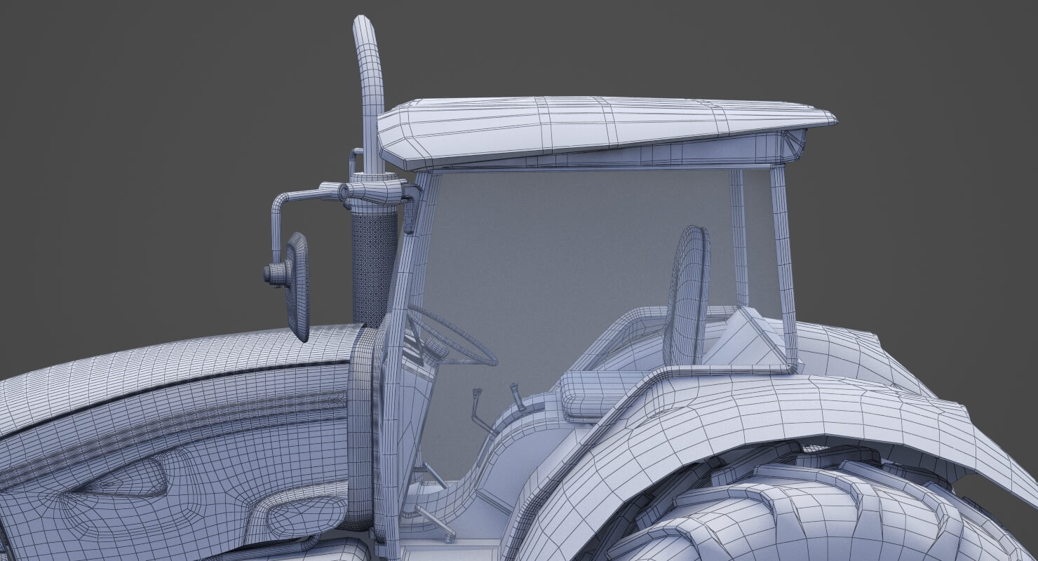 Generic Tractor 03 - 3D Model by sky3dstudios69