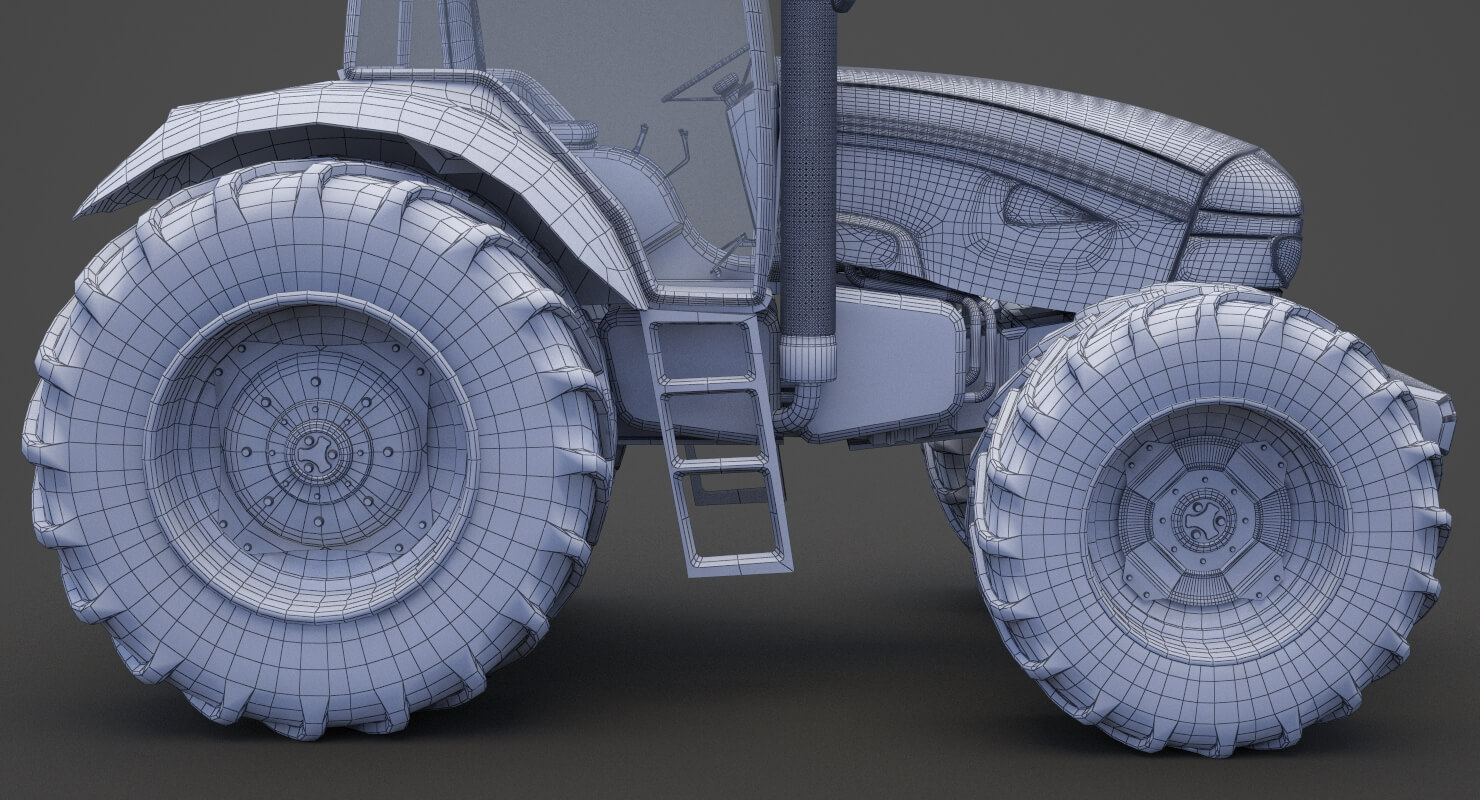 Generic Tractor 03 - 3D Model by sky3dstudios69