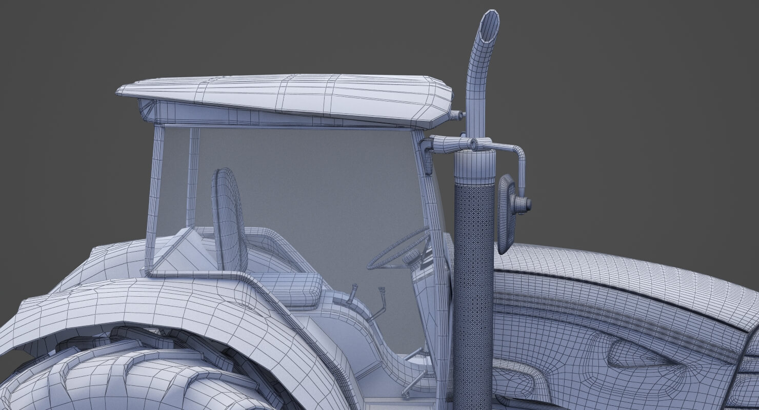 Generic Tractor 03 - 3D Model by sky3dstudios69