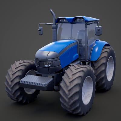 Generic Tractor 03 - 3D Model by sky3dstudios69
