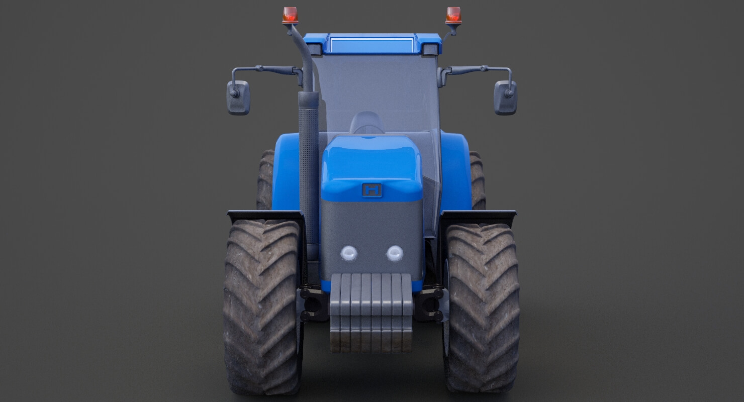 Generic Tractor 04 - 3D Model by sky3dstudios69