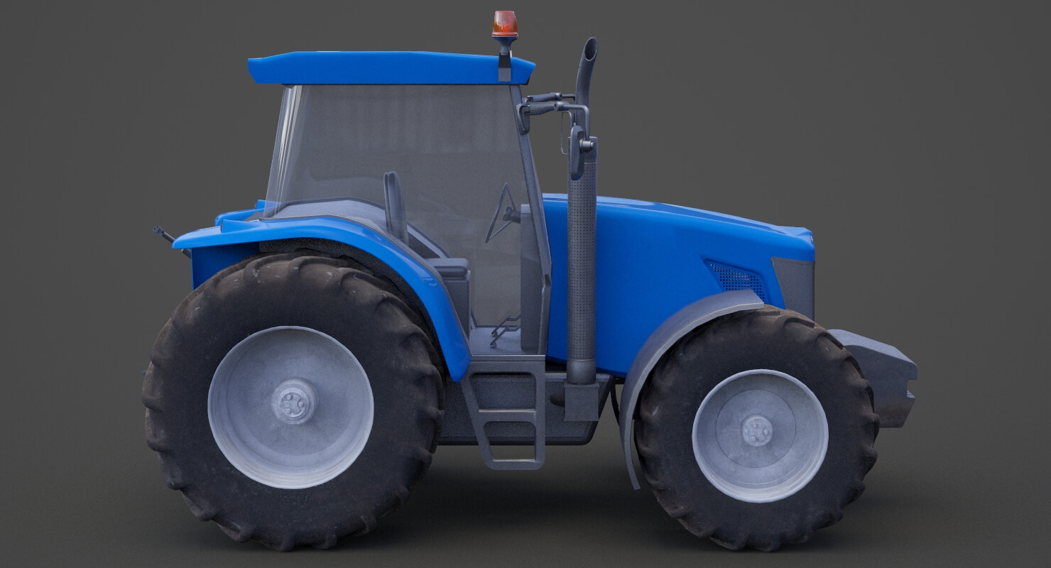 Generic Tractor 04 - 3D Model by sky3dstudios69