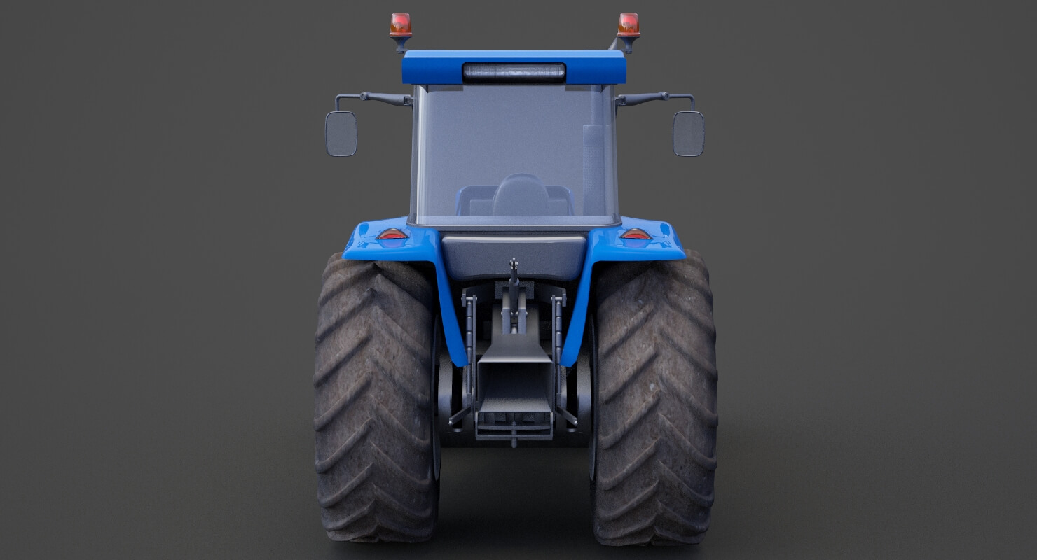 Generic Tractor 04 - 3D Model by sky3dstudios69