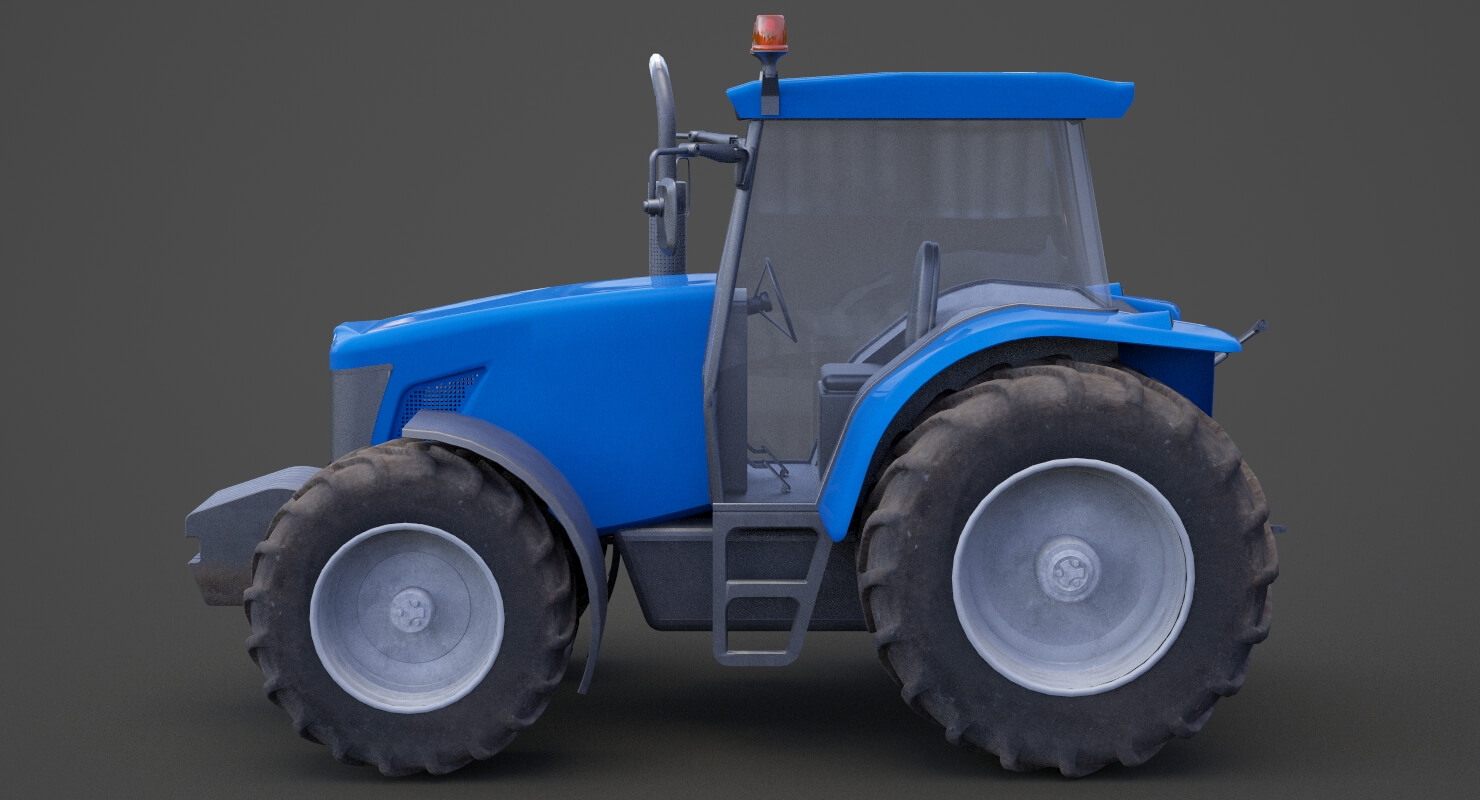 Generic Tractor 04 - 3D Model by sky3dstudios69