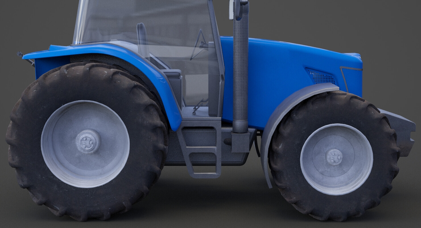 Generic Tractor 04 - 3D Model by sky3dstudios69