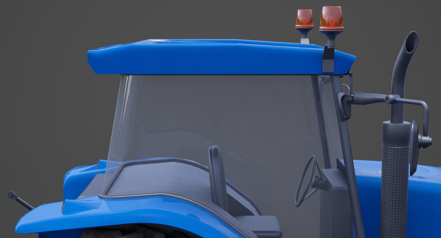 Generic Tractor 04 - 3D Model by sky3dstudios69