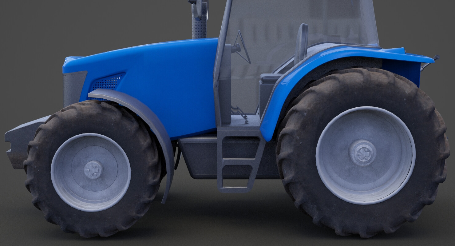Generic Tractor 04 - 3D Model by sky3dstudios69