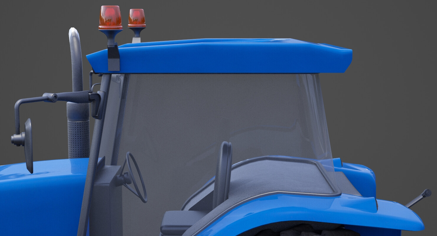 Generic Tractor 04 - 3D Model by sky3dstudios69
