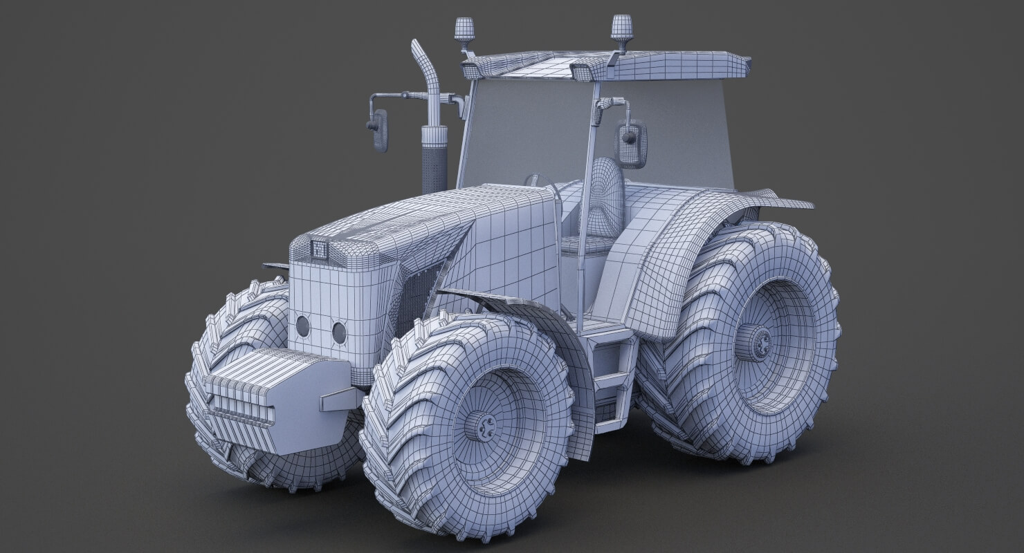 Generic Tractor 04 - 3D Model by sky3dstudios69