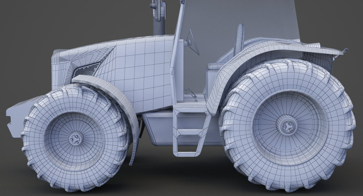 Generic Tractor 04 - 3D Model by sky3dstudios69