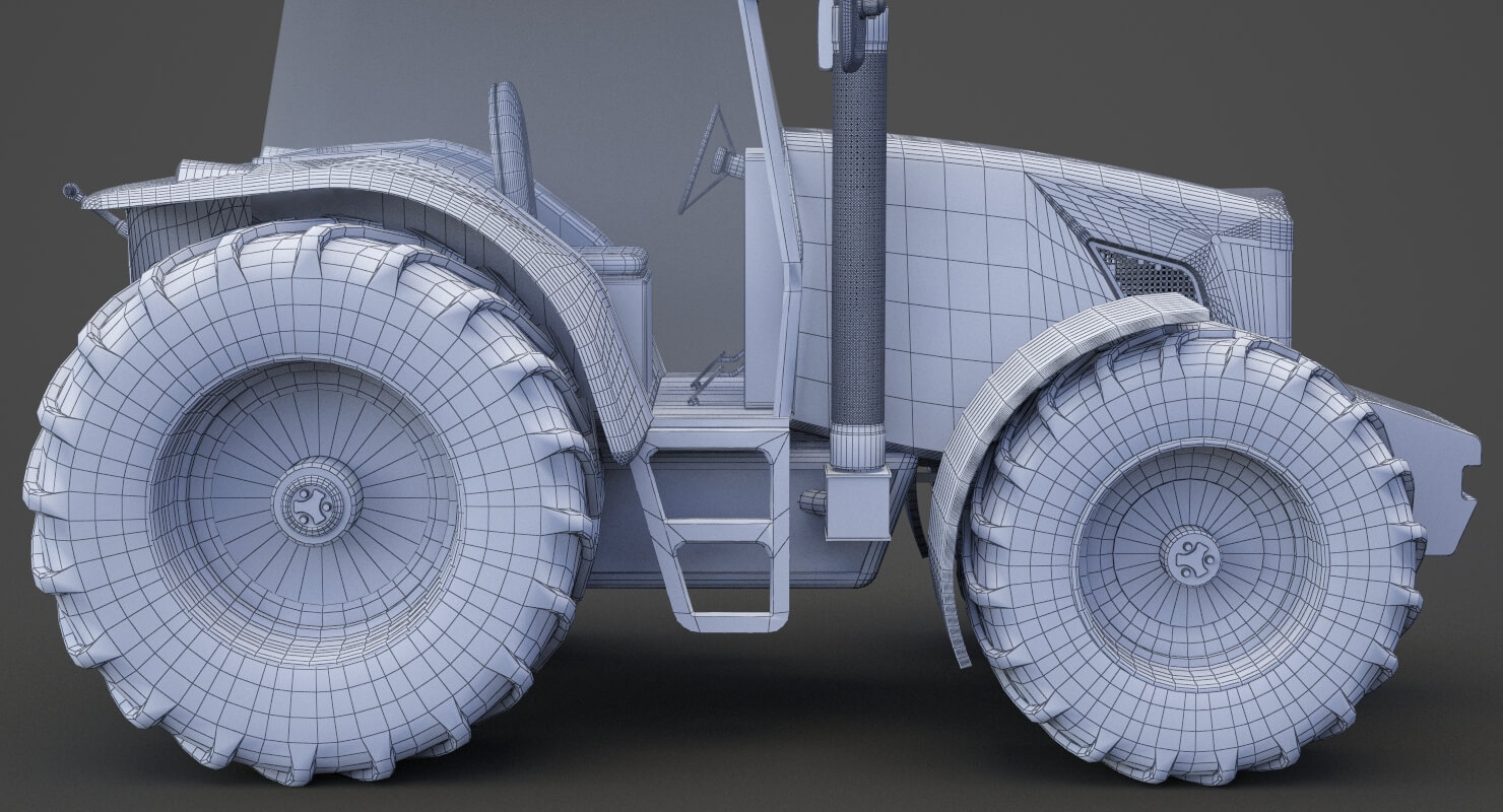 Generic Tractor 04 - 3D Model by sky3dstudios69