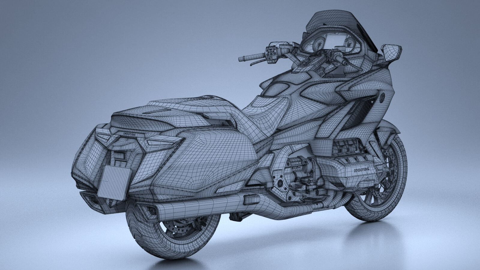 Honda GL 1800 Gold Wing 2018 - 3D Model by sky3dstudios69