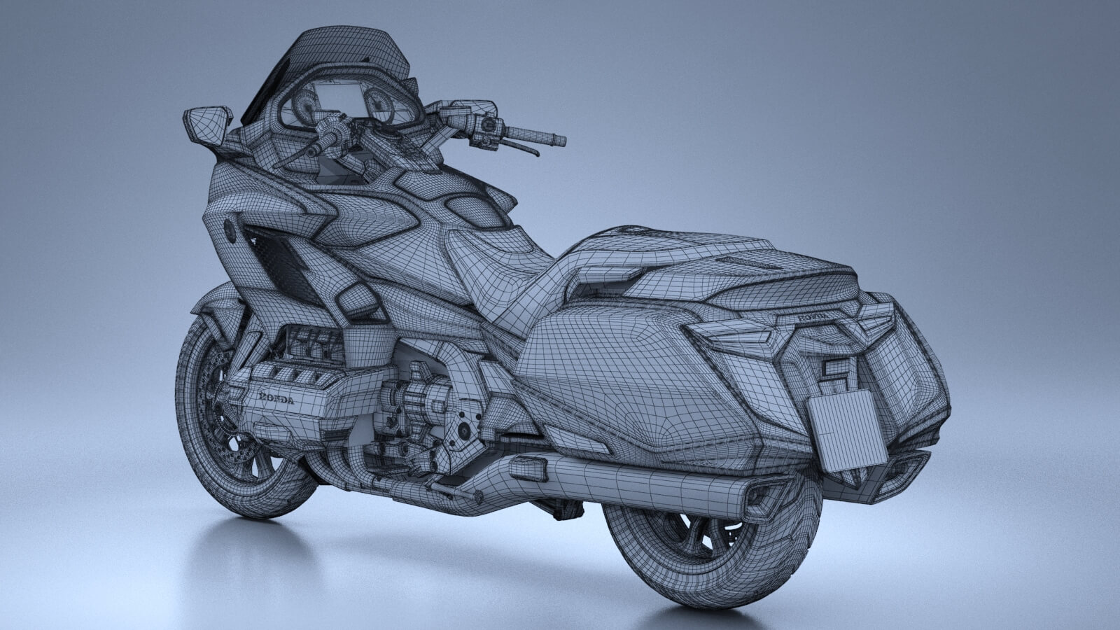 Honda GL 1800 Gold Wing 2018 - 3D Model by sky3dstudios69