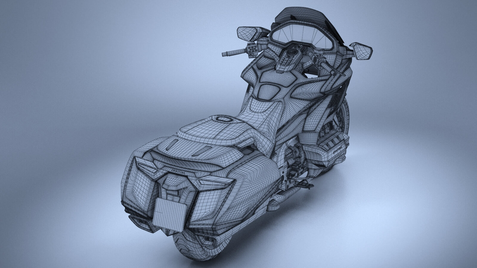 Honda GL 1800 Gold Wing 2018 - 3D Model by sky3dstudios69