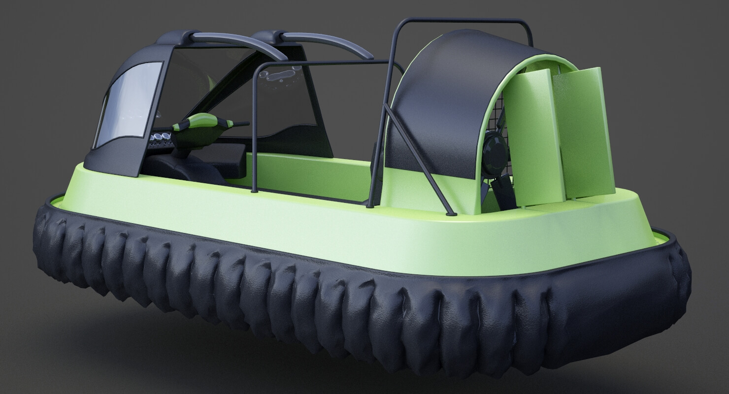 Hovercraft 001 - 3D Model by sky3dstudios69