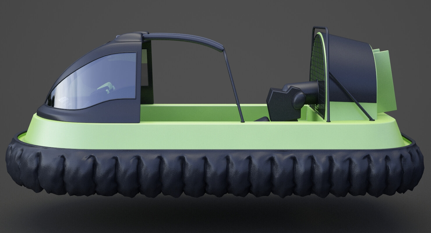Hovercraft 001 - 3D Model by sky3dstudios69