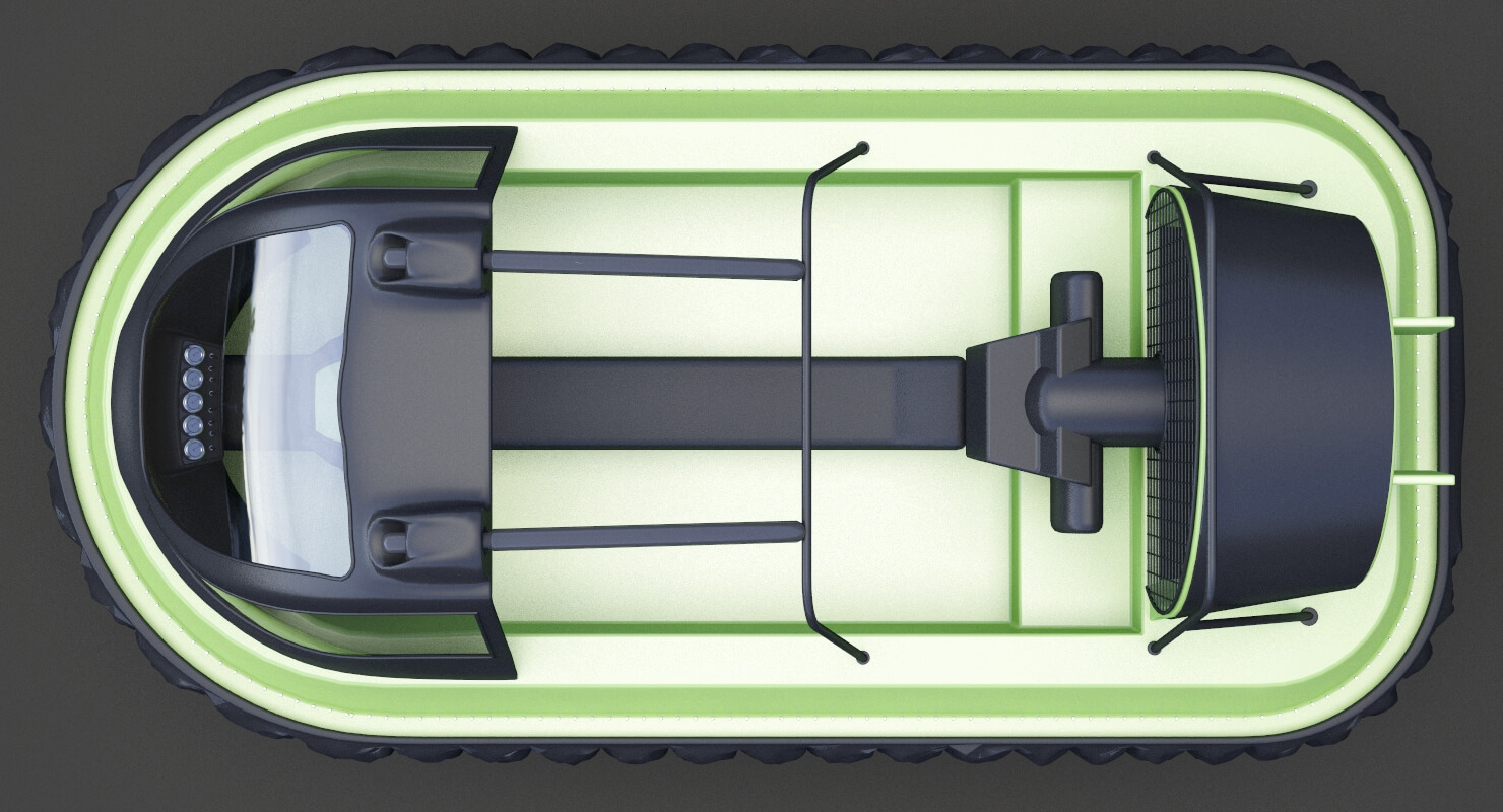 Hovercraft 001 - 3D Model by sky3dstudios69