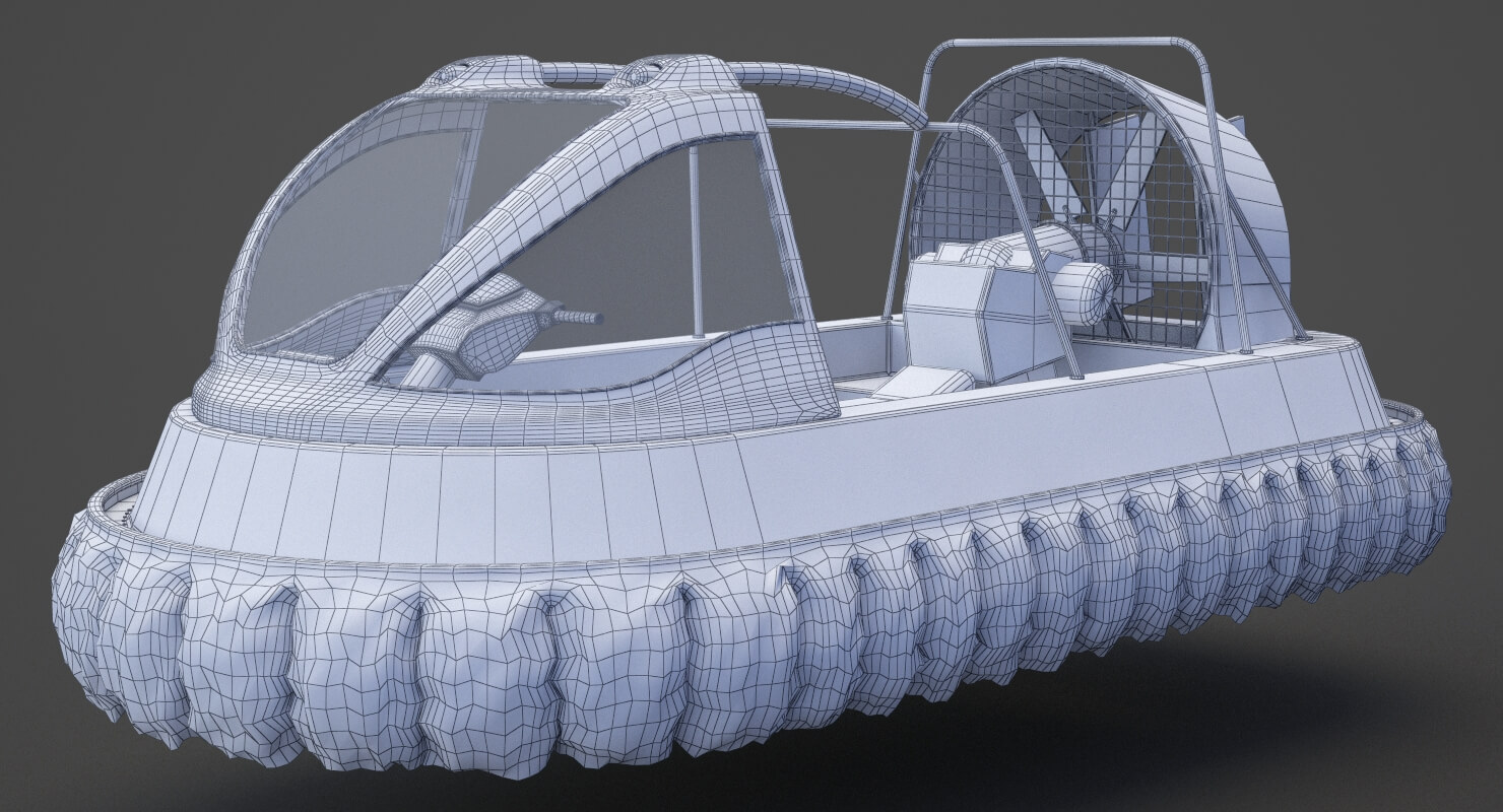 Hovercraft 001 - 3D Model by sky3dstudios69