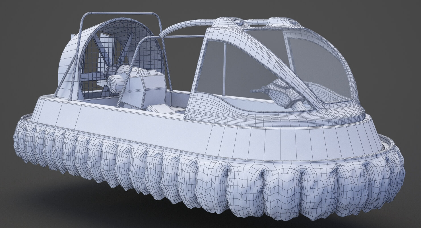 Hovercraft 001 - 3D Model by sky3dstudios69