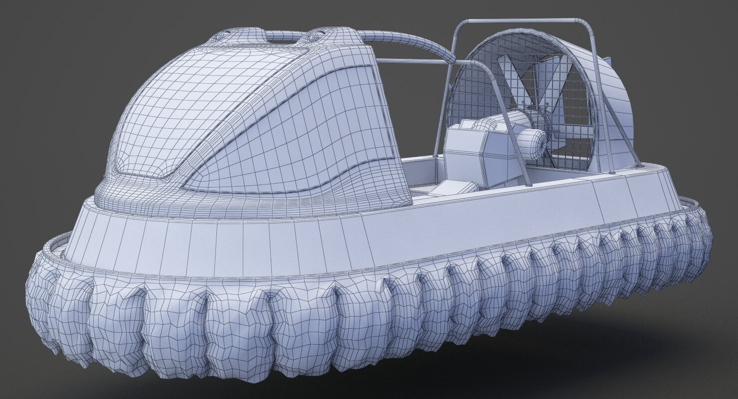 Hovercraft 001 - 3D Model by sky3dstudios69