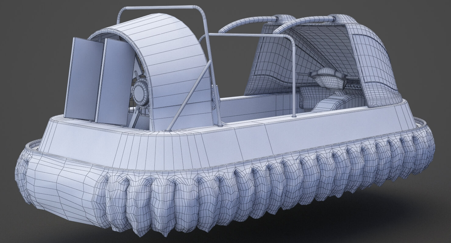 Hovercraft 001 - 3D Model by sky3dstudios69