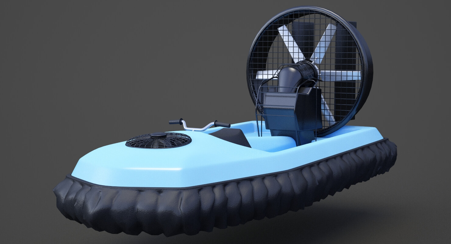 Hovercraft 002 - 3D Model by sky3dstudios69