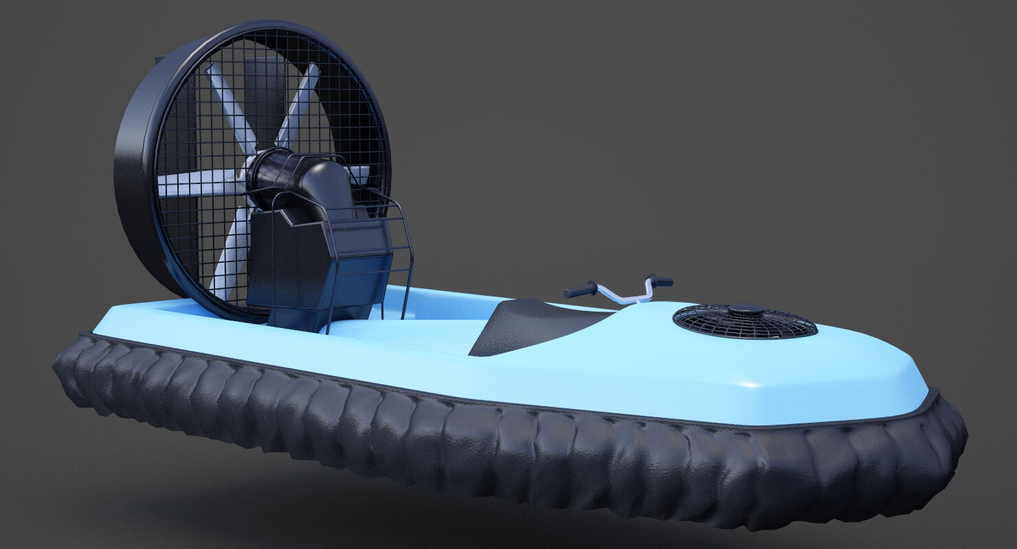 Hovercraft 002 - 3D Model by sky3dstudios69