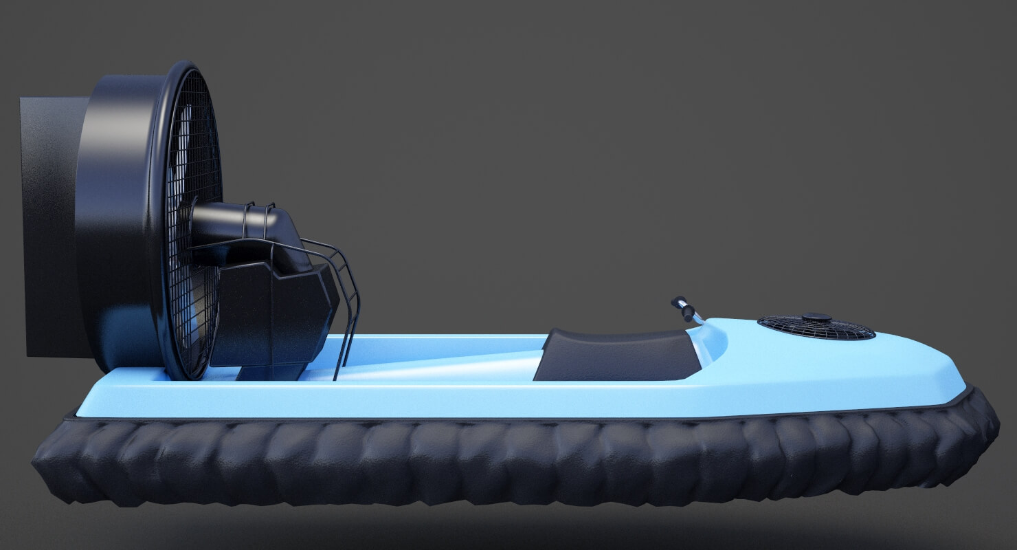 Hovercraft 002 - 3D Model by sky3dstudios69