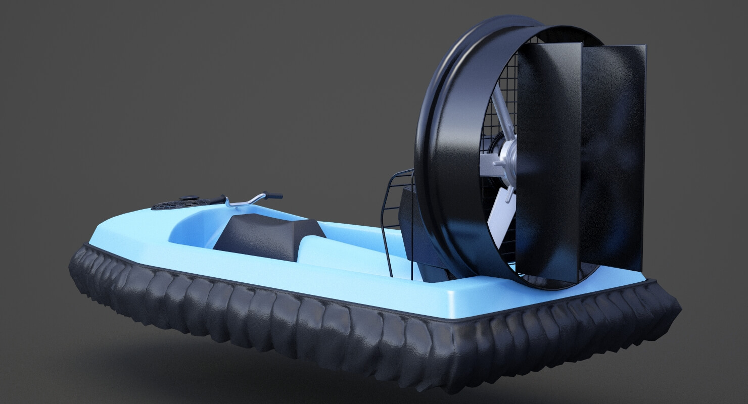 Hovercraft 002 - 3D Model by sky3dstudios69