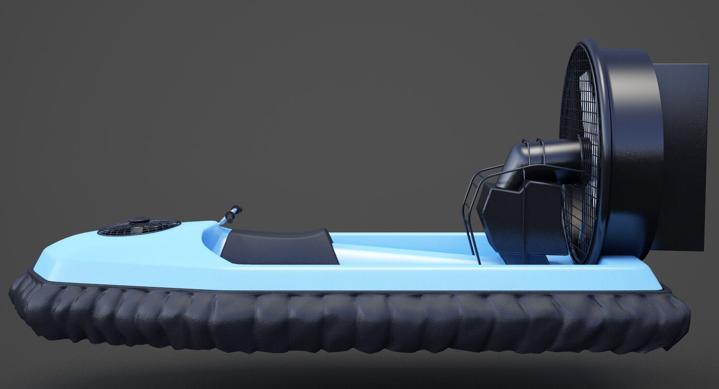 Hovercraft 002 - 3D Model by sky3dstudios69