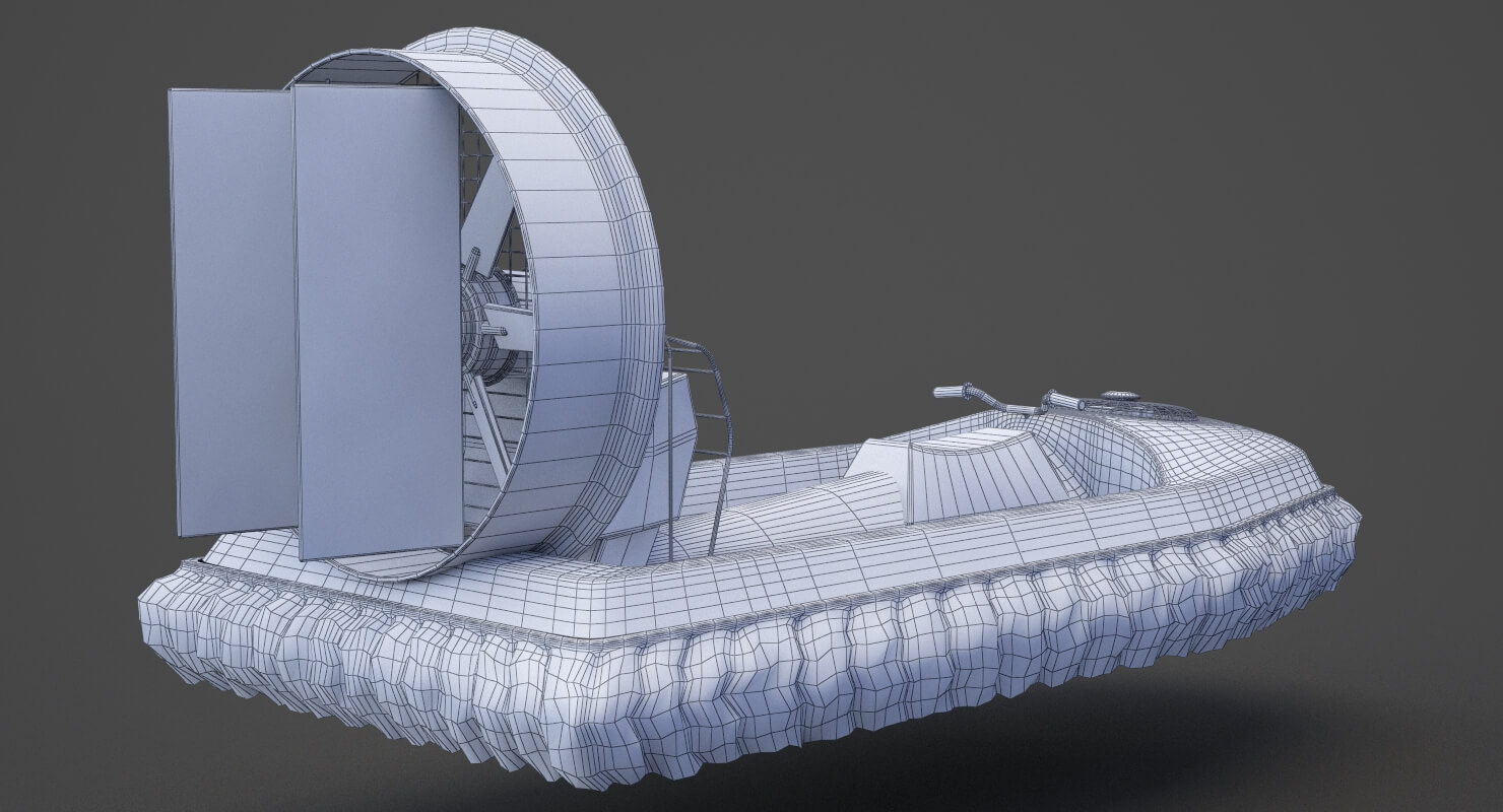 Hovercraft 002 - 3D Model by sky3dstudios69