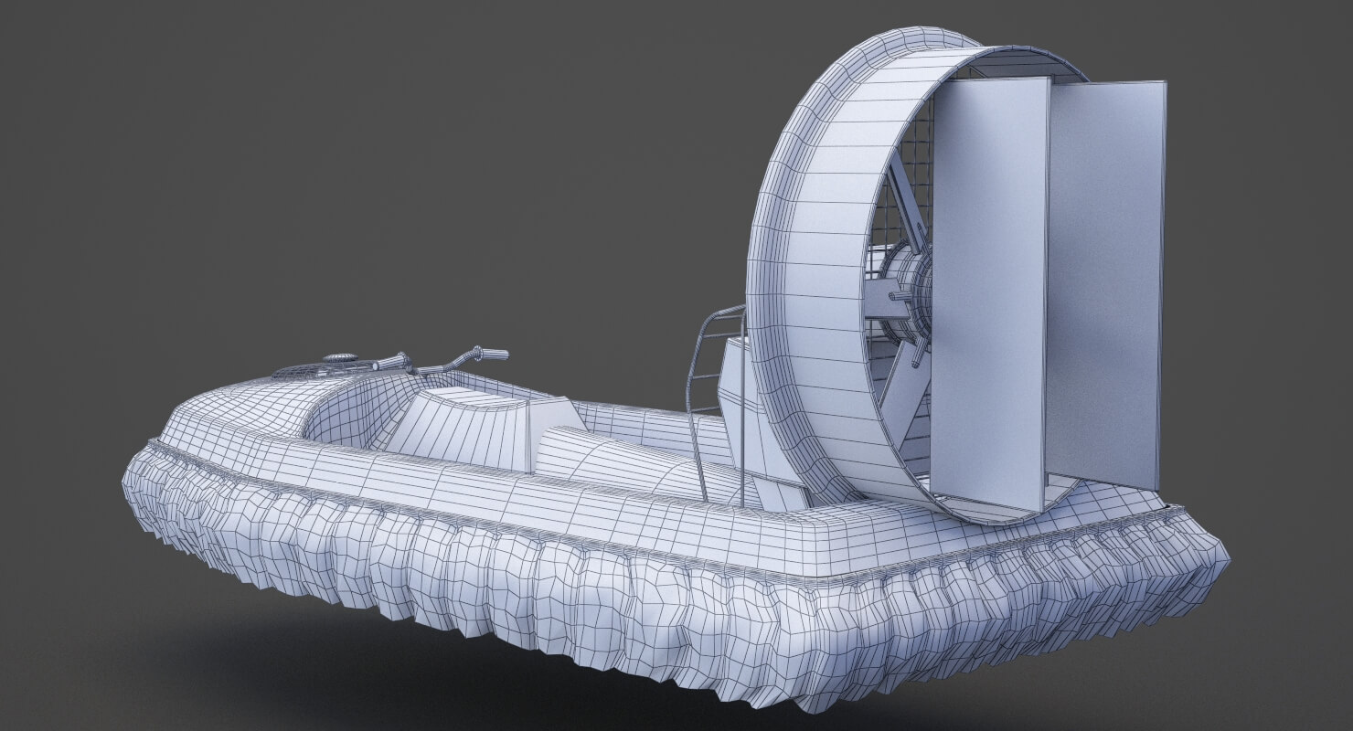 Hovercraft 002 - 3D Model by sky3dstudios69