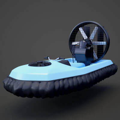 Hovercraft 002 - 3D Model by sky3dstudios69